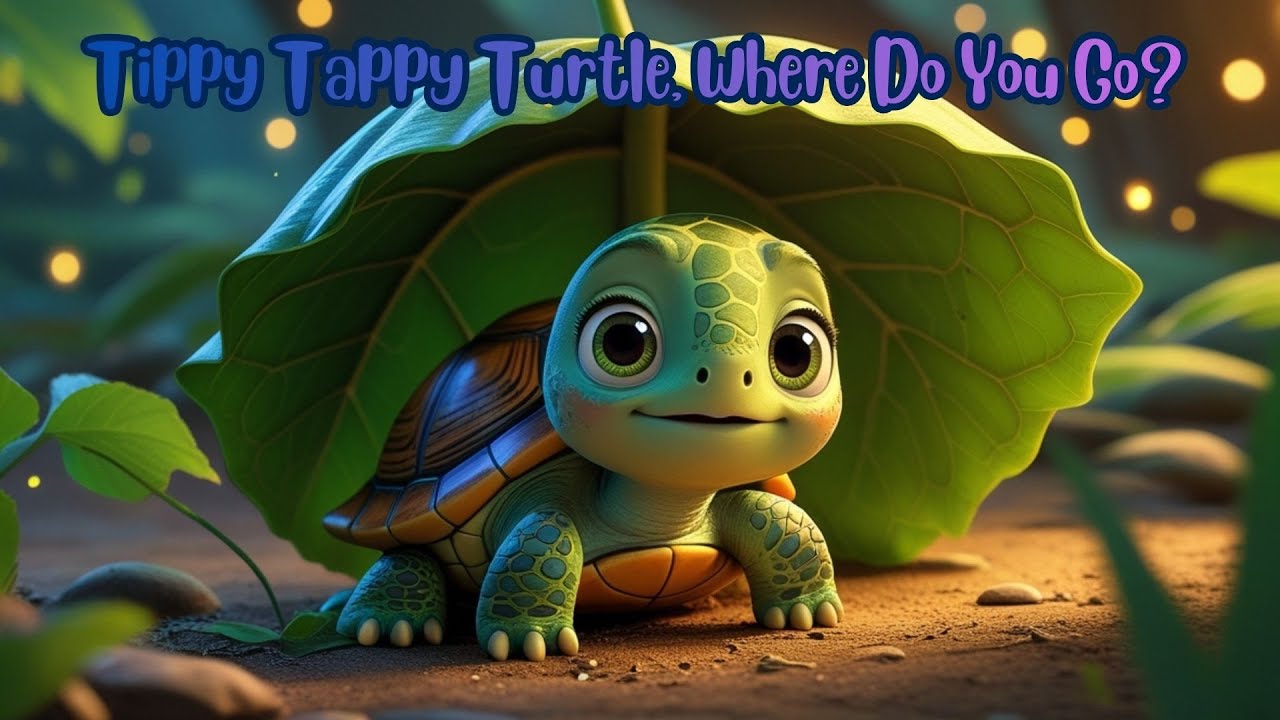 Tippy Tappy Turtle, Where Do You Go? / Rhymes for kids - YouTube
