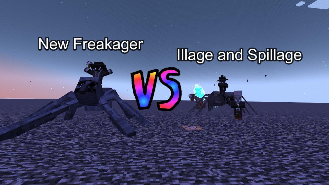 New Freakager vs Illage and Spillage | Minecraft Mob Battle - YouTube