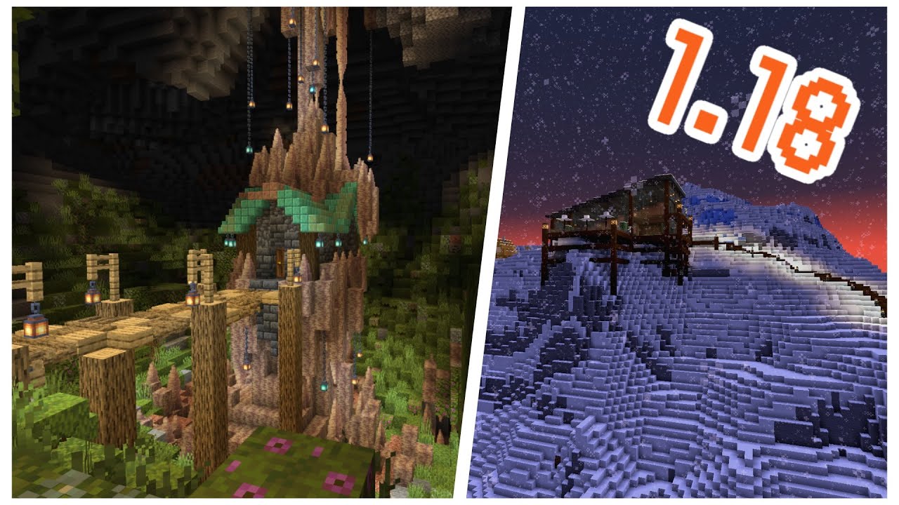 1.18 - Build ideas for caves and cliffs - YouTube