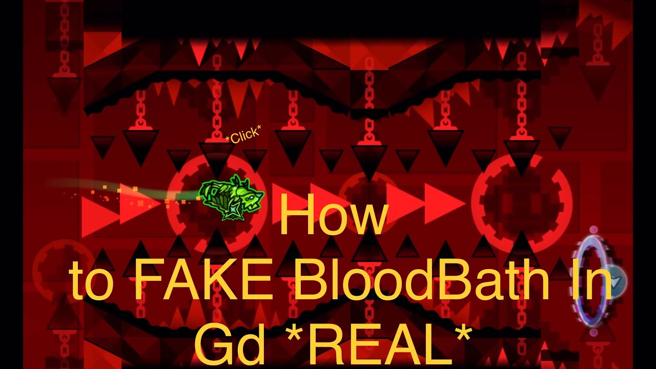 How To *FAKE* BloodBath In GD *REAL* - YouTube