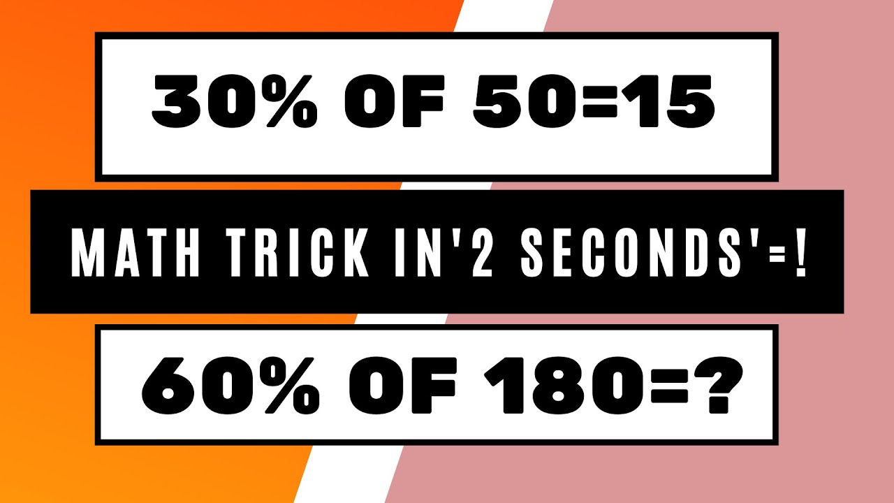 How To Find Of Any In 2 Seconds Percentage Of Numbers With Simple how-to-find-of-any-in-2-seconds-percentage-of-numbers-with-simple