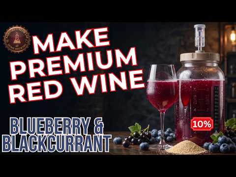 How To Make Premium Red Wine From Blueberry & Blackcurrant