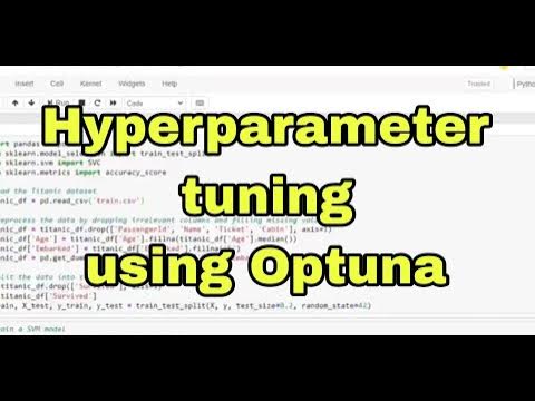 Hyperparameter tuning using Optuna with codes - YouTube
