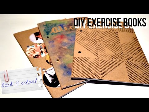 DIY Exercise Books 3 Designs | Back to School - YouTube