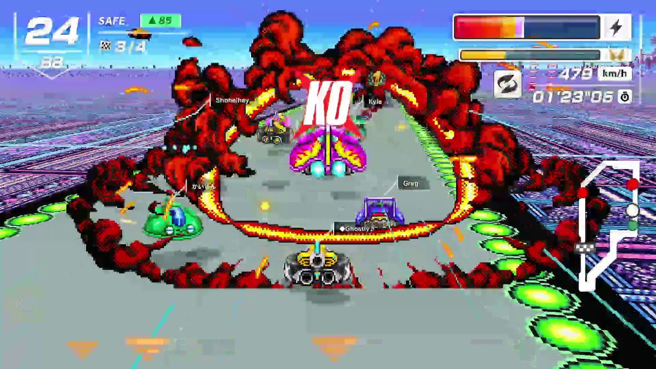 F-Zero 99 - Tutorial races and 2 real races - YouTube