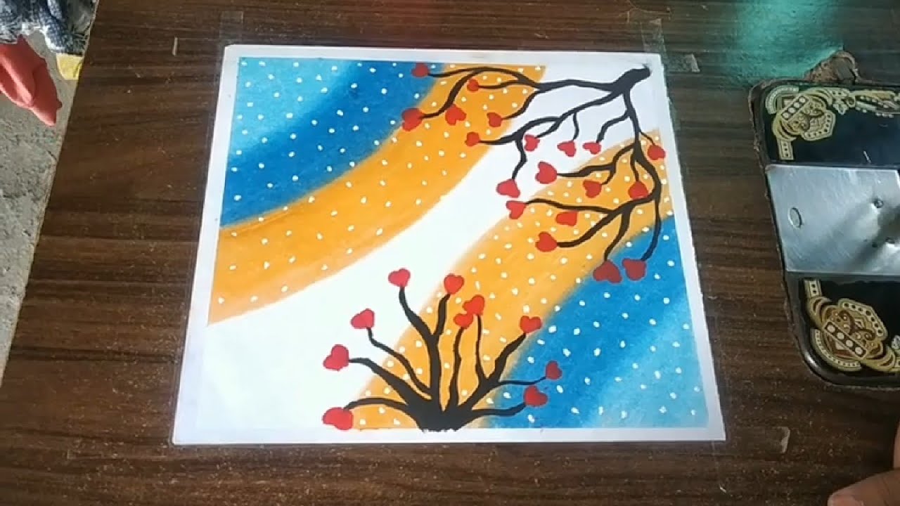 How to draw alon easy oil pester drawing - YouTube