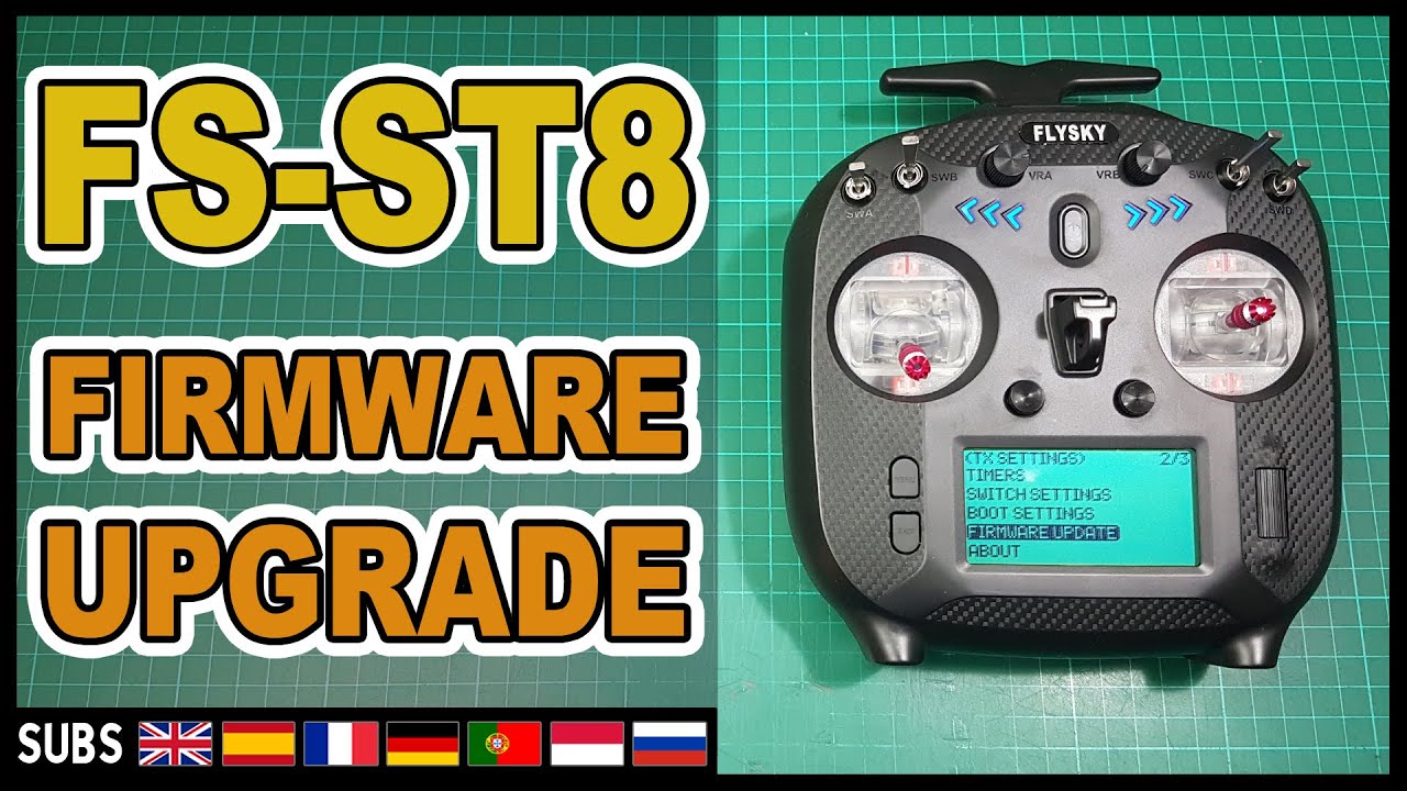 Aggiornamento FIRMWARE FLYSKY FS-ST8 - YouTube