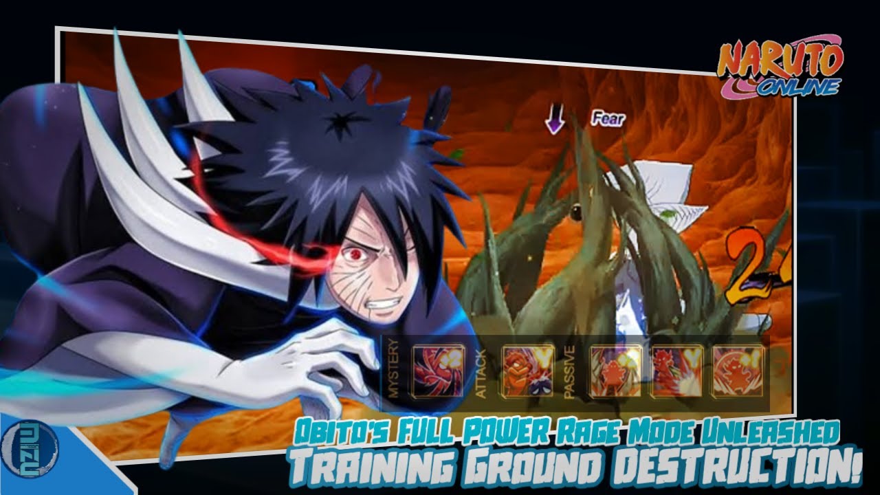Naruto online [INA] Obito's FULL POWER Rage Mode Unleashed! Training ...