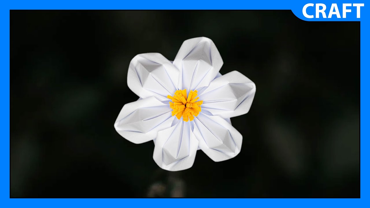 How to Make an Easy Paper Daisy | DIY Flower - YouTube