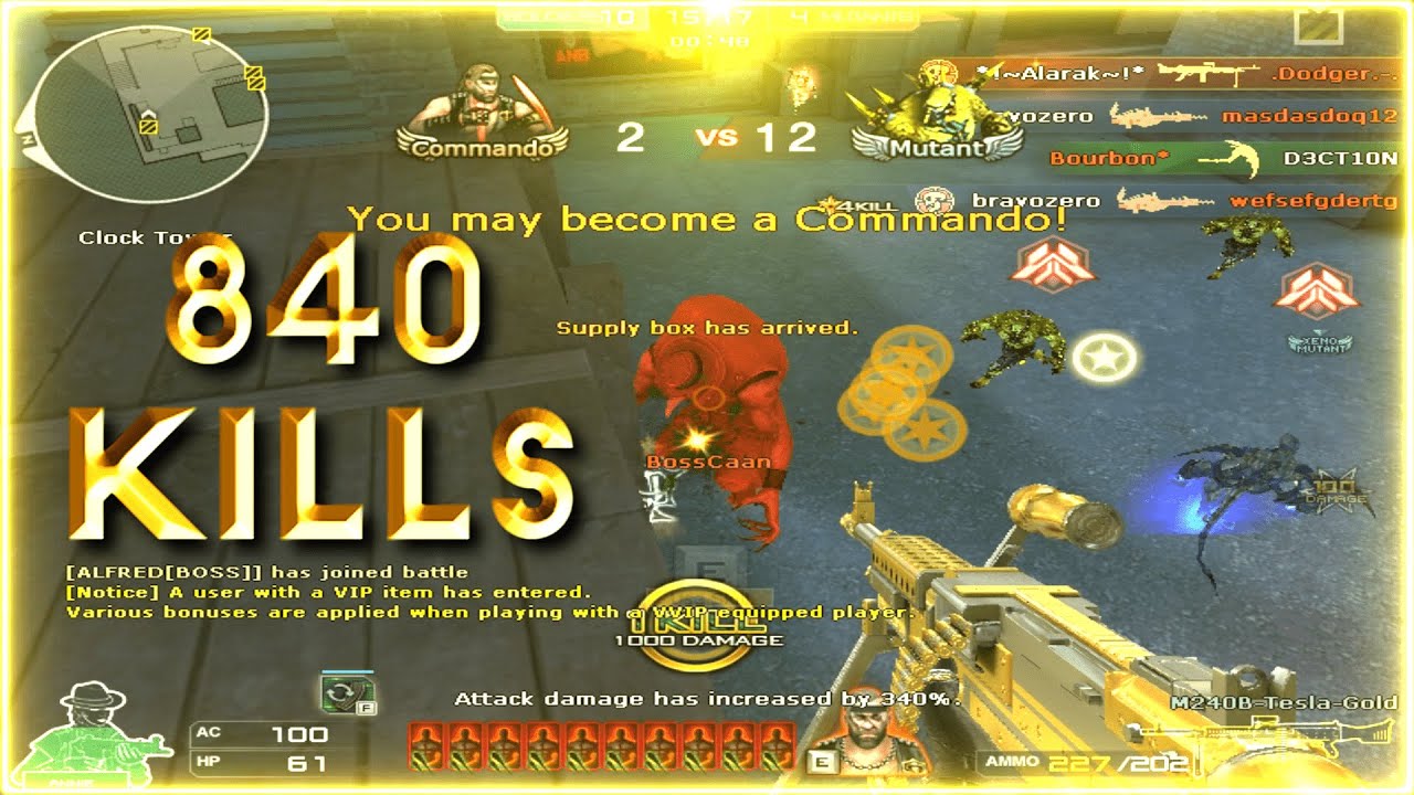 CrossFire West: M240B-Tesla-Gold - Hero Mode X Gameplay - YouTube