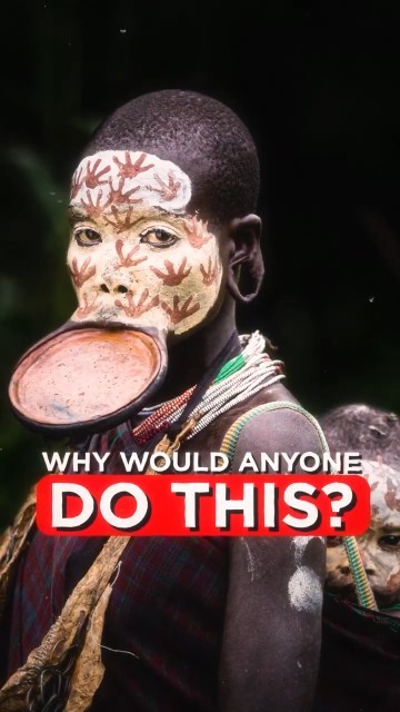 The Most Bizarre Lip Stretching Tradition! 🤯 - YouTube