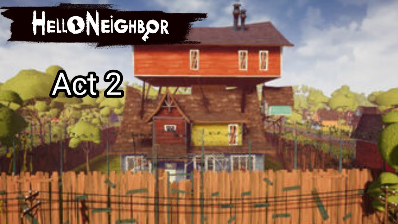 Hello Neighbour Act 2 Full Game Walkthrough (Crowbar Escape) Pc ...