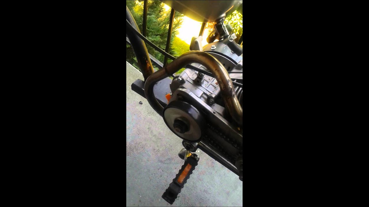 79cc predator motorized bicycle - YouTube