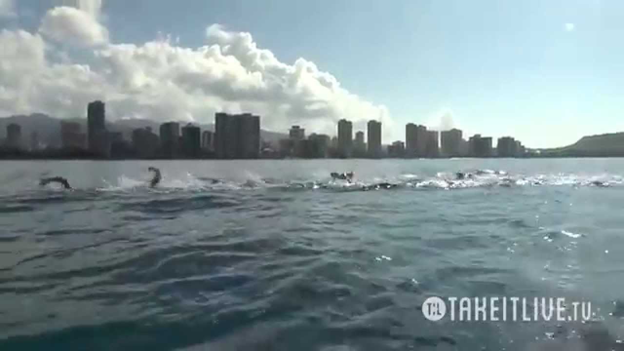 2014 Waikiki Rough Water Swim Full Race and Finish Line - YouTube