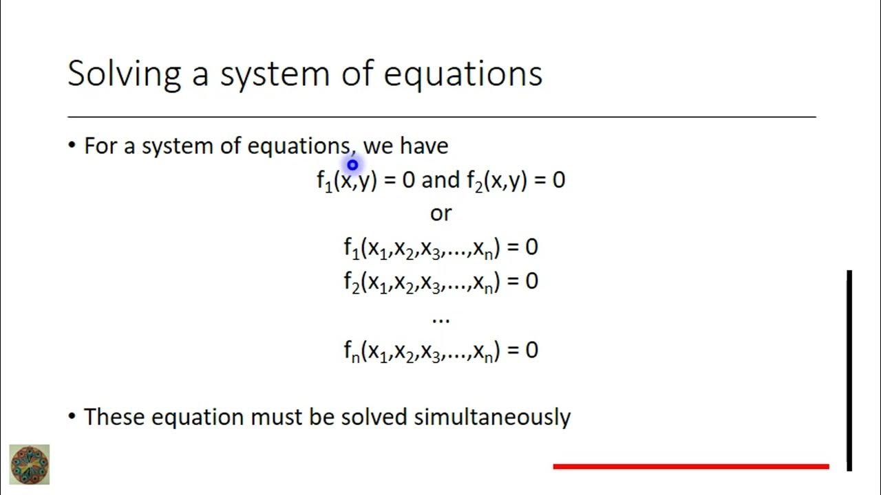 System of equations: Fixed-point iteration - YouTube
