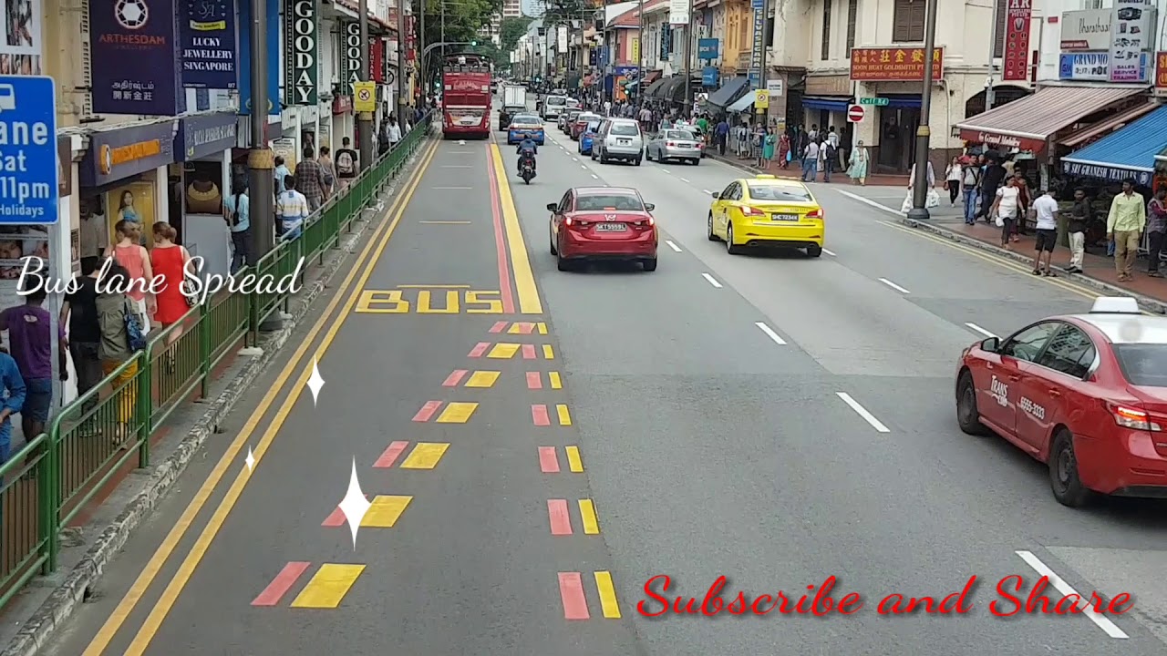 Roads of Singapore // spread Bus Lane // Akhir kaise/why - YouTube