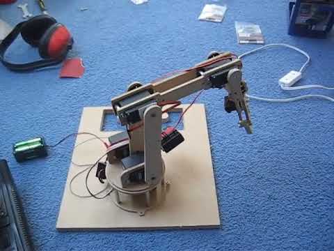 my robotic arm completed - YouTube