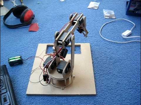 my robotic arm completed - YouTube