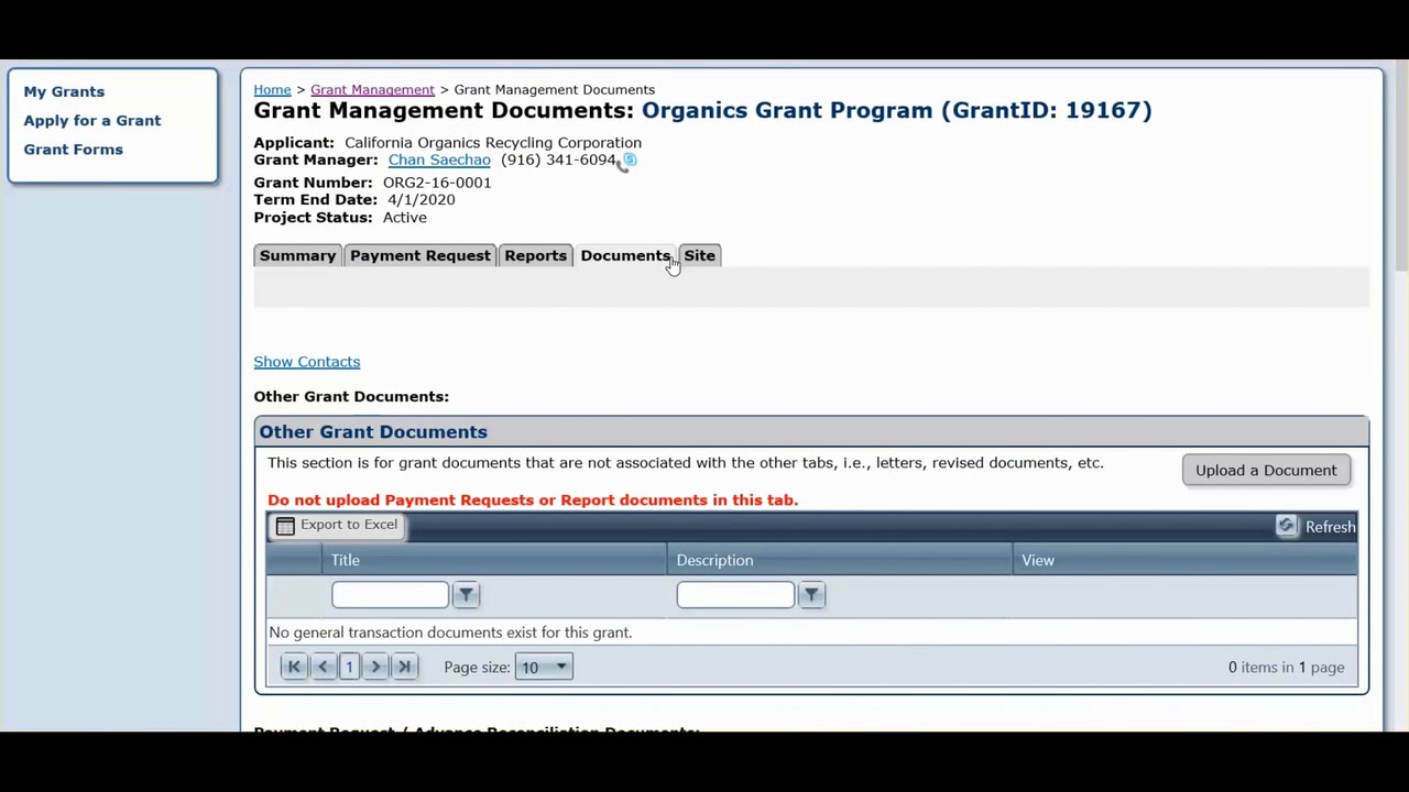 GMS Upload Grant Management Documents Tutorial - YouTube