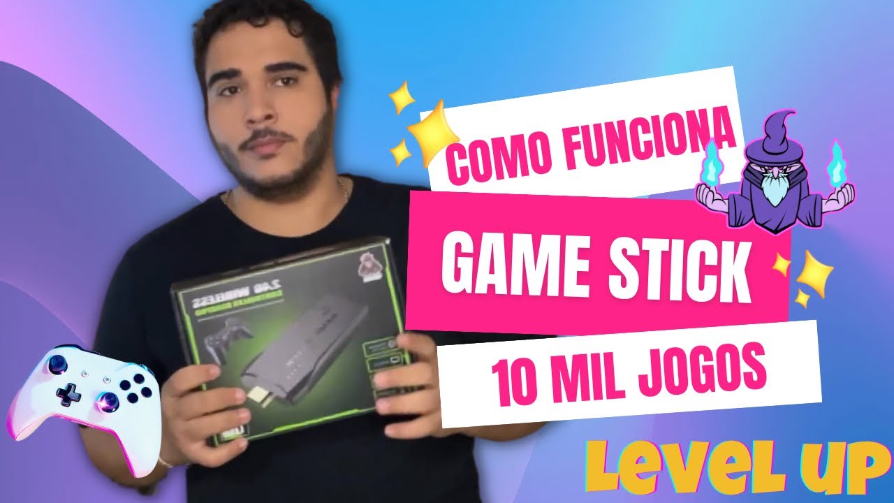 GAME STICK COMO FUNCIONA VIDEOGAME RETRO WIRELESS - 10 MIL JOGOS - YouTube