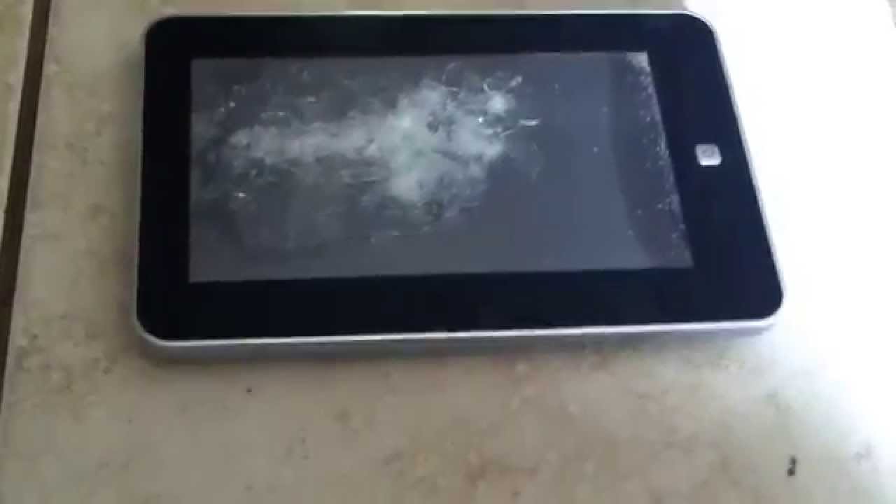Tablet destroyed by airsoft gun - YouTube