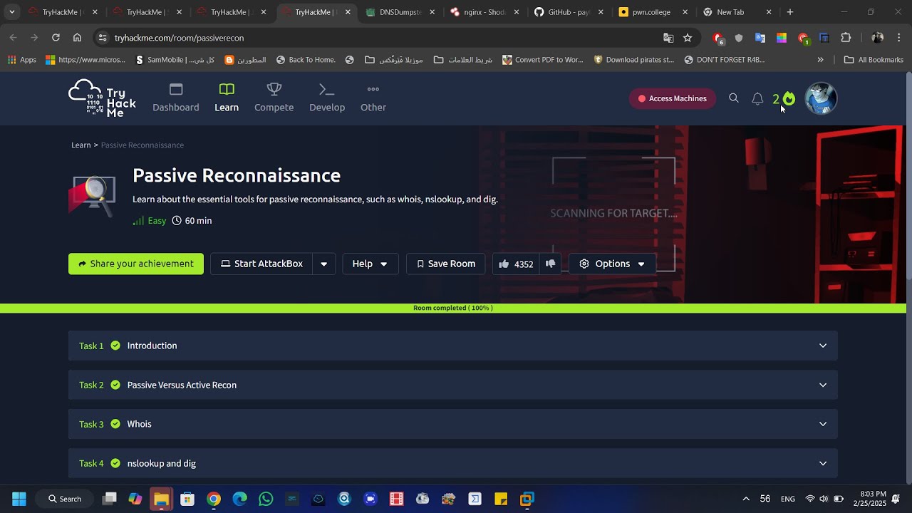 Tryhackme - Passive Reconnaissance - بالعربي - YouTube