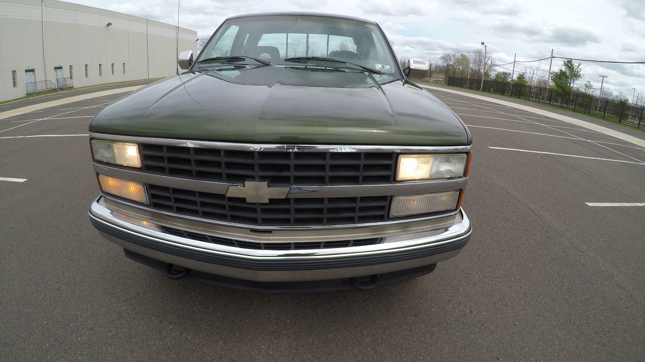 4K Review 1992 Chevrolet 1500 4WD Z71 Off Road Army Style Virtual Test ...