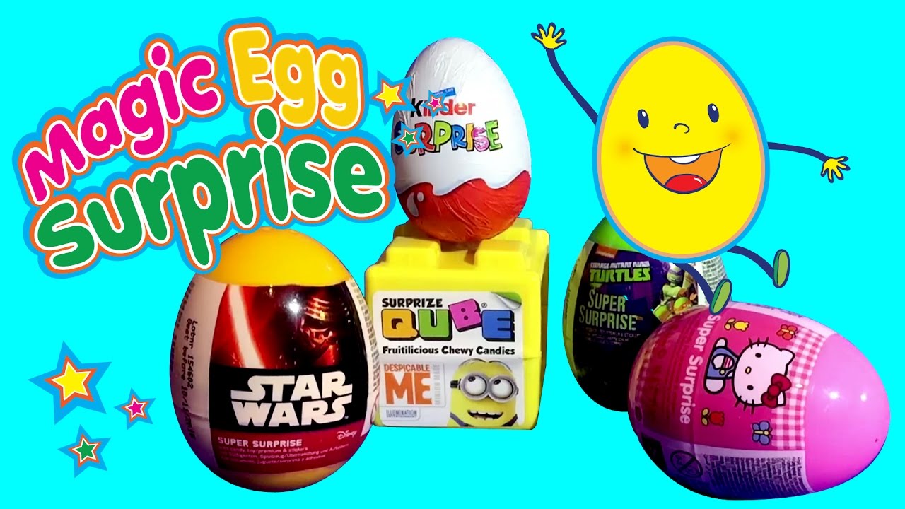 Magic Surprise Eggs, Star Wars Minions,Teenage Mutant Ninja Turtles ...