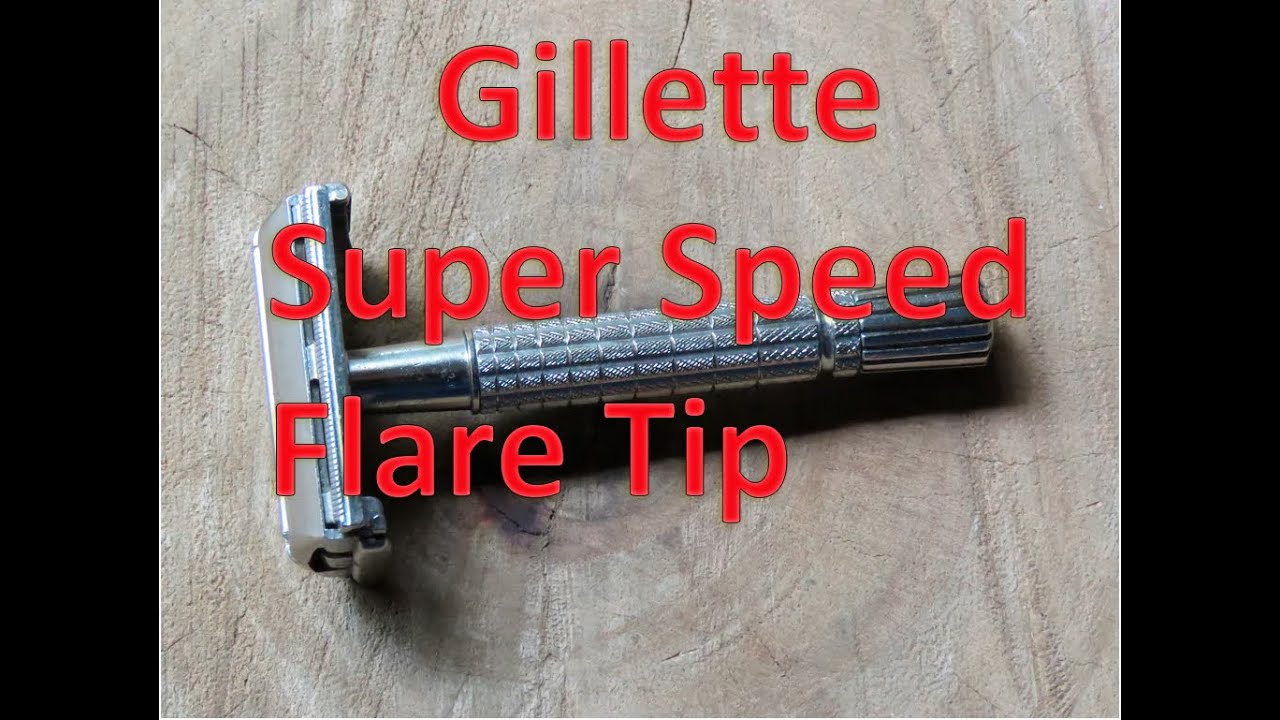 Тест-забрив с винтажным Gillette Super Speed Flare Tip 🇺🇸 - YouTube