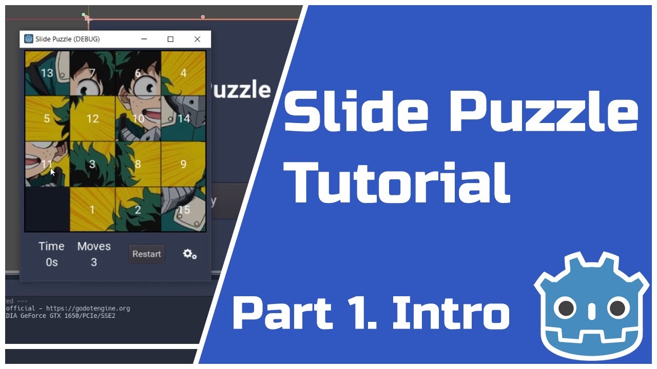 Part 1 Intro 2D Slide Puzzle Tutorial Godot YouTube Part 1 Intro 2D Slide Puzzle Tutorial Godot YouTube