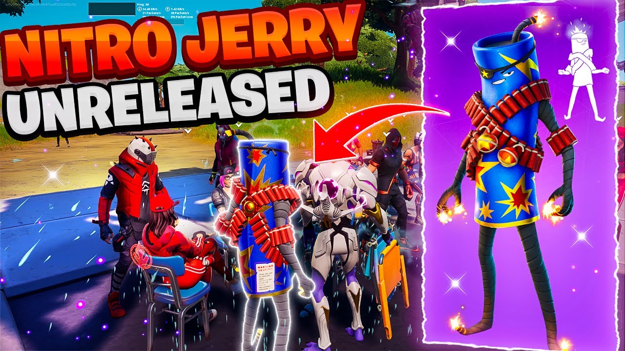 Nitro Jerry Fortnite Skin Unreleased in Party Royale - YouTube