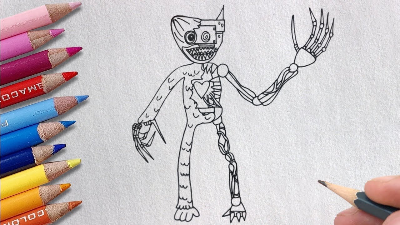 How to draw the prototype experiment 1006 ( poppy playtime chapter 2 ...