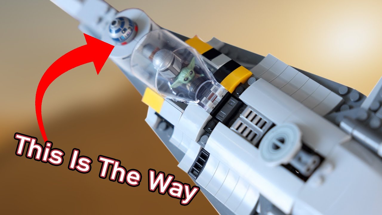 UPGRADE The Mandalorian N1 StarFighter To Fit A FULL Droid Port | LEGO ...