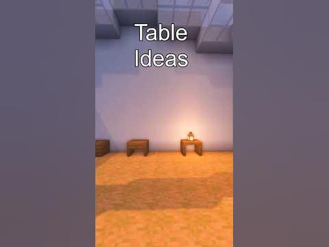 How to make Tables in Minecraft Tutorial! - YouTube
