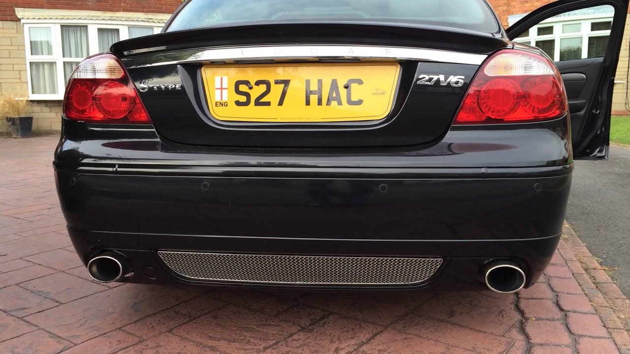 Jaguar S-Type 2.7D Custom Exhaust - YouTube
