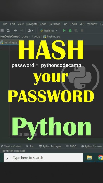 Hashing In Python Python Pythonshorts Shorts Coding Programming Youtube 