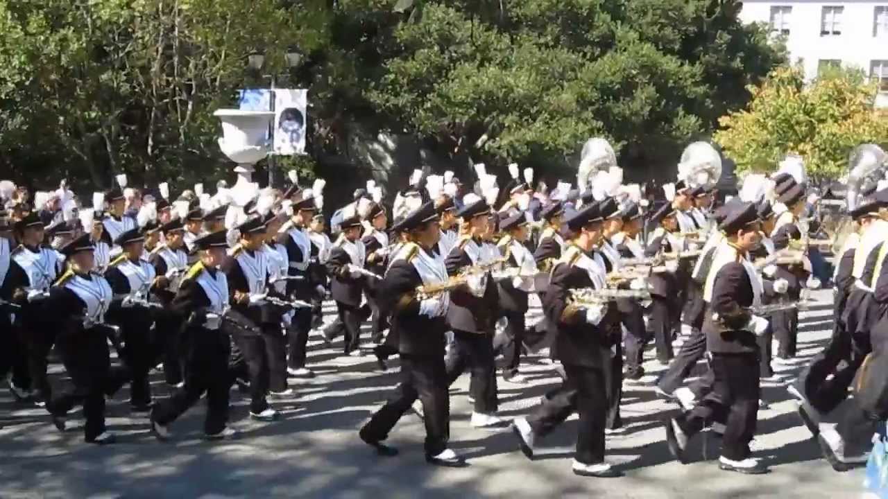 Cal Band march to Memorial Stadium vs. Southern Utah 2012 Berkeley ...
