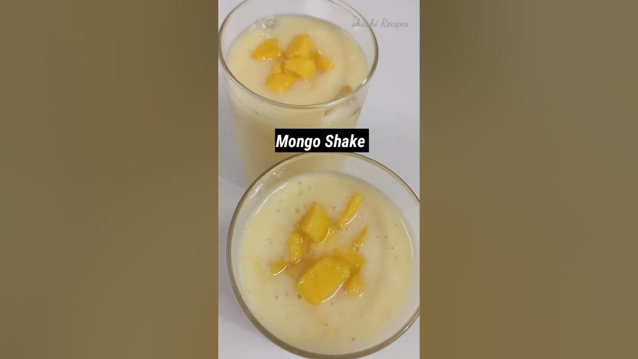 Mango milk shake ठंडा ठंडा cool cool #mangorecipe #mongoshake #easyhomemade #10minrecipe - YouTube