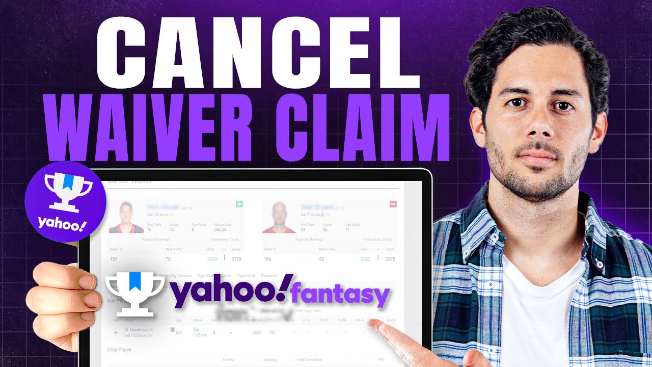 How to Cancel Waiver Claim on Yahoo Fantasy Football (Step-by-Step) - YouTube