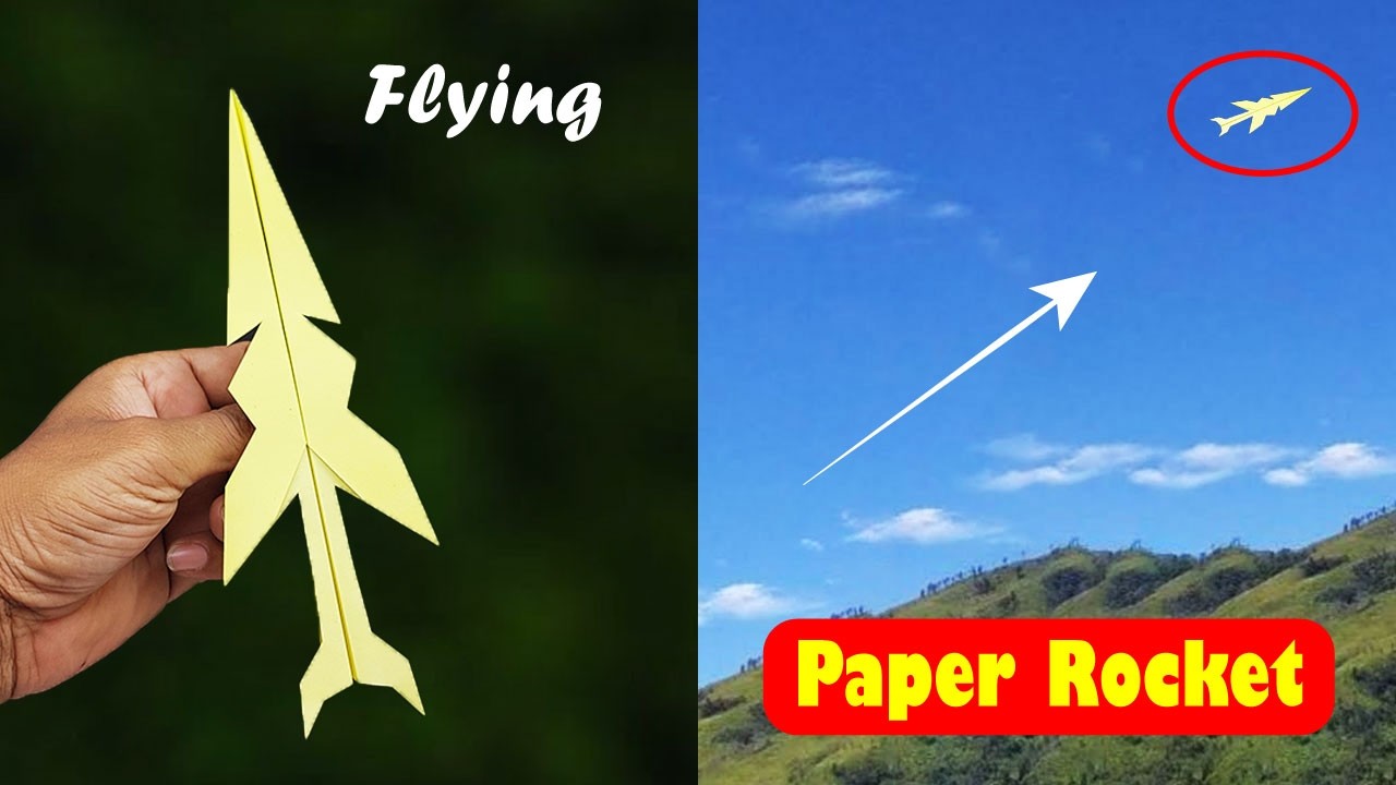 How to Make a PAPER ROCKET that Really Flies! 🚀 - YouTube