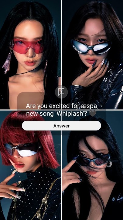 aespa new song 'Whiplash' soon 🖤 #kpop #shorts #whiplash #aespa #karina #giselle #winter # ...