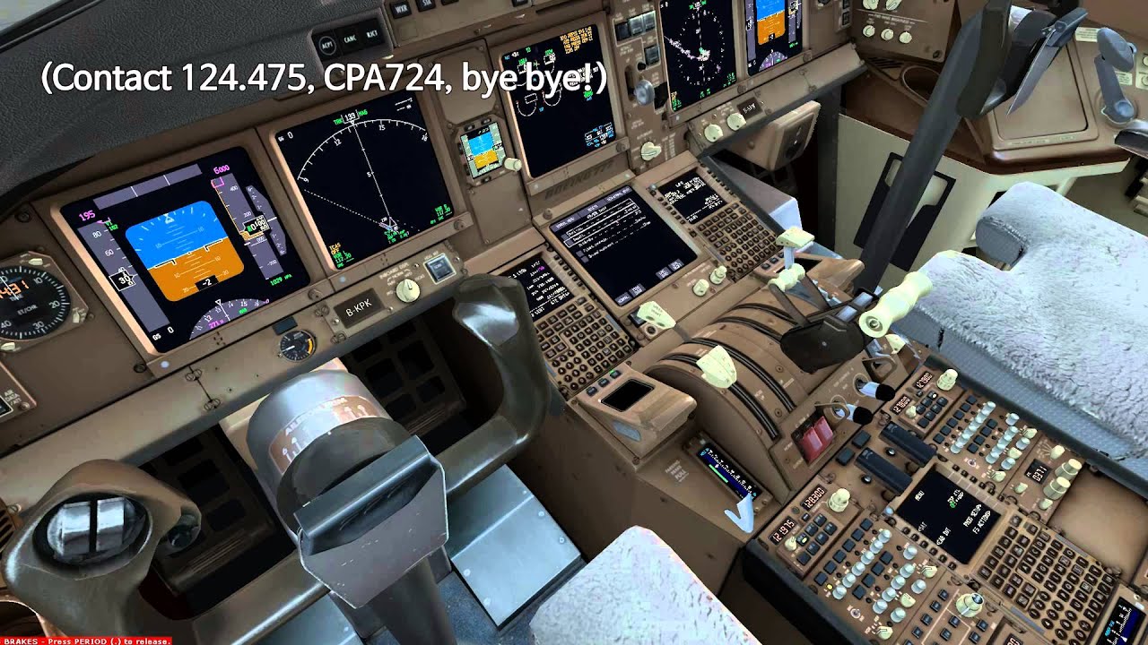 VATSIM ATC script - CPA724 departure from EGLL - YouTube