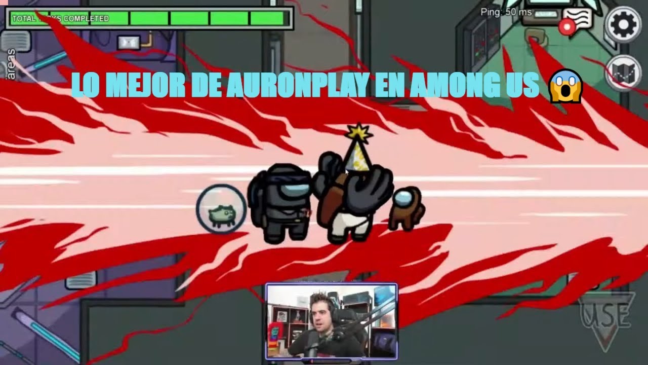LO MEJOR DE AURONPLAY EN AMONG US😱😱 - YouTube