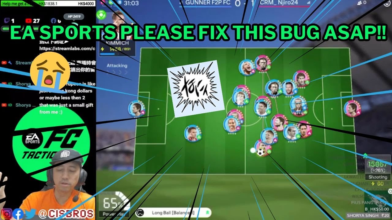 EA SPORTS FC Tactical Gameplay FREEKICK BUG CONSTANTLY HAPPENING MASTER ...