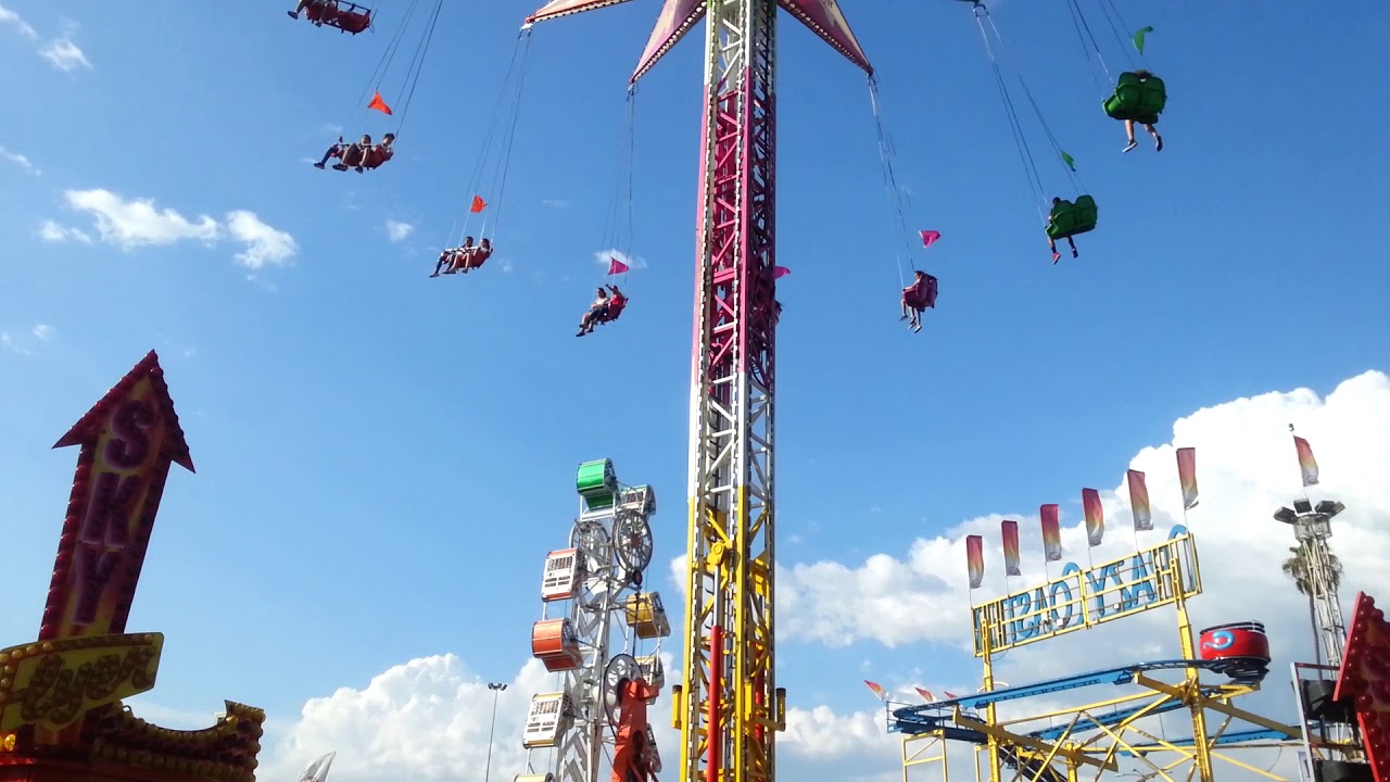 Sky Flyers ride at la county fair 2017 - YouTube