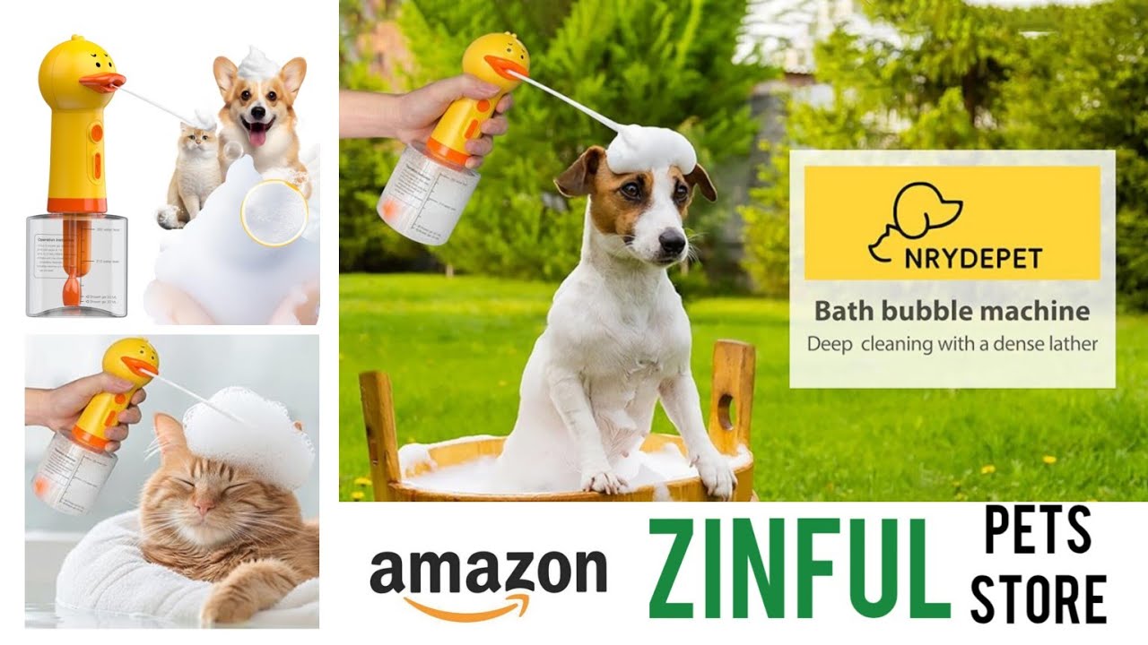 NRYDEPET Electric Dog Cleaning Foam Machine. - YouTube