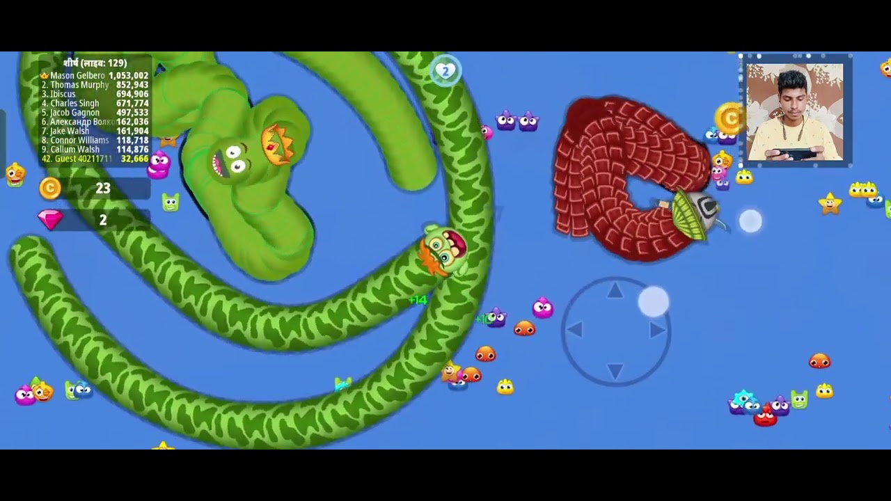 saamp wala game ll 💥🐉 ll worms gamer ll snake Game ll #snake #viral #gaming #video - YouTube