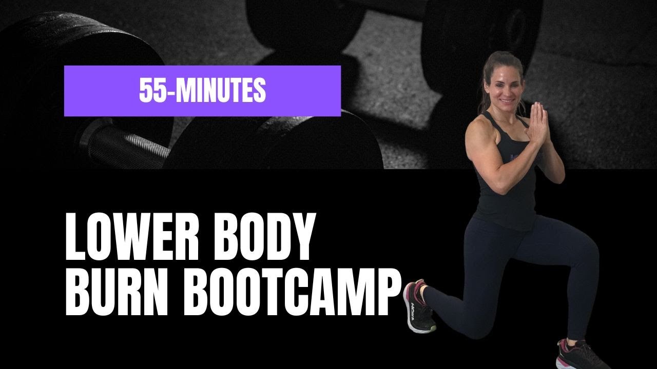 55 Min | Lower Body Burn Bootcamp | INTENSE HIIT Workout - YouTube