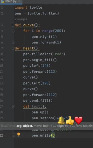 Impress your crush with this #dil #python #turtle - YouTube