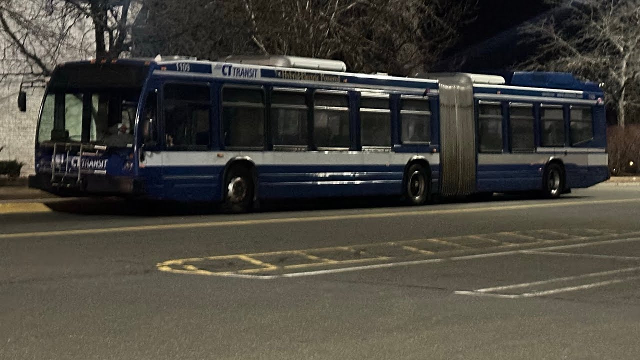 CTtransit 2011 Novabus LFS Articulated Hybrid #1109 Ride on route 91 - YouTube
